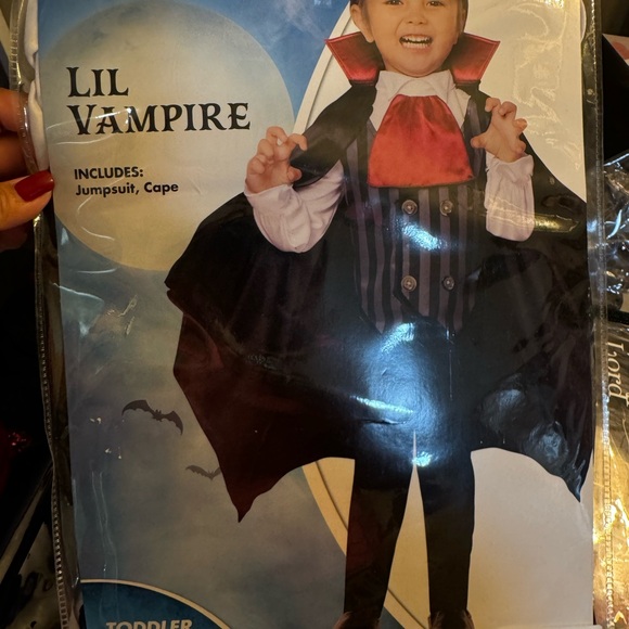 Spirit | Costumes | Spirit Black And Red Vampire Costume | Poshmark
